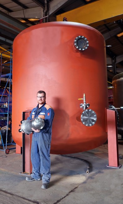 20,000 litre pressure vessel - bespoke design | Ormandy Rycroft Engineering